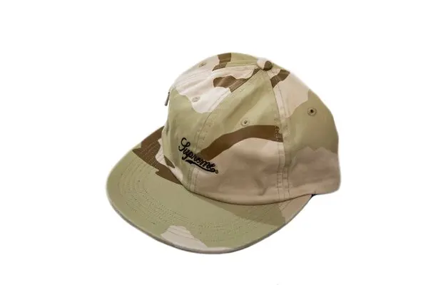 Supreme Side Pocket Script Logo 6-Panel Cap - Desert Camo